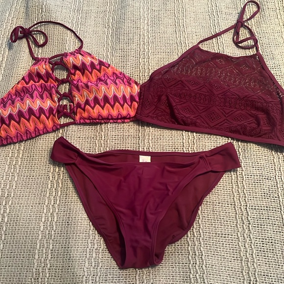 Hula Honey | Swim | Two Bathing Suit Tops And One Bottom Matching Set ...